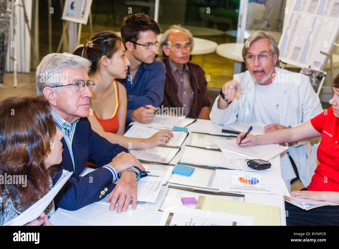 Community planning workshop future city board map hi-res stock ...