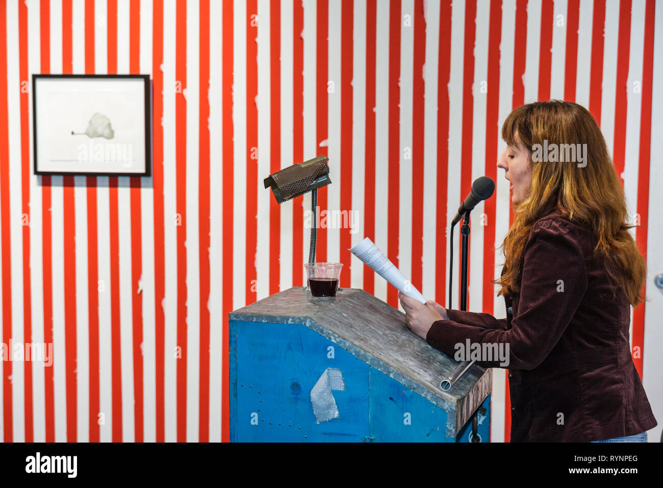People reciting poetry hi-res stock photography and images - Alamy