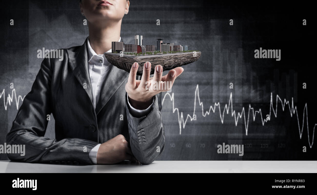 Concept of modern urban development Stock Photo - Alamy