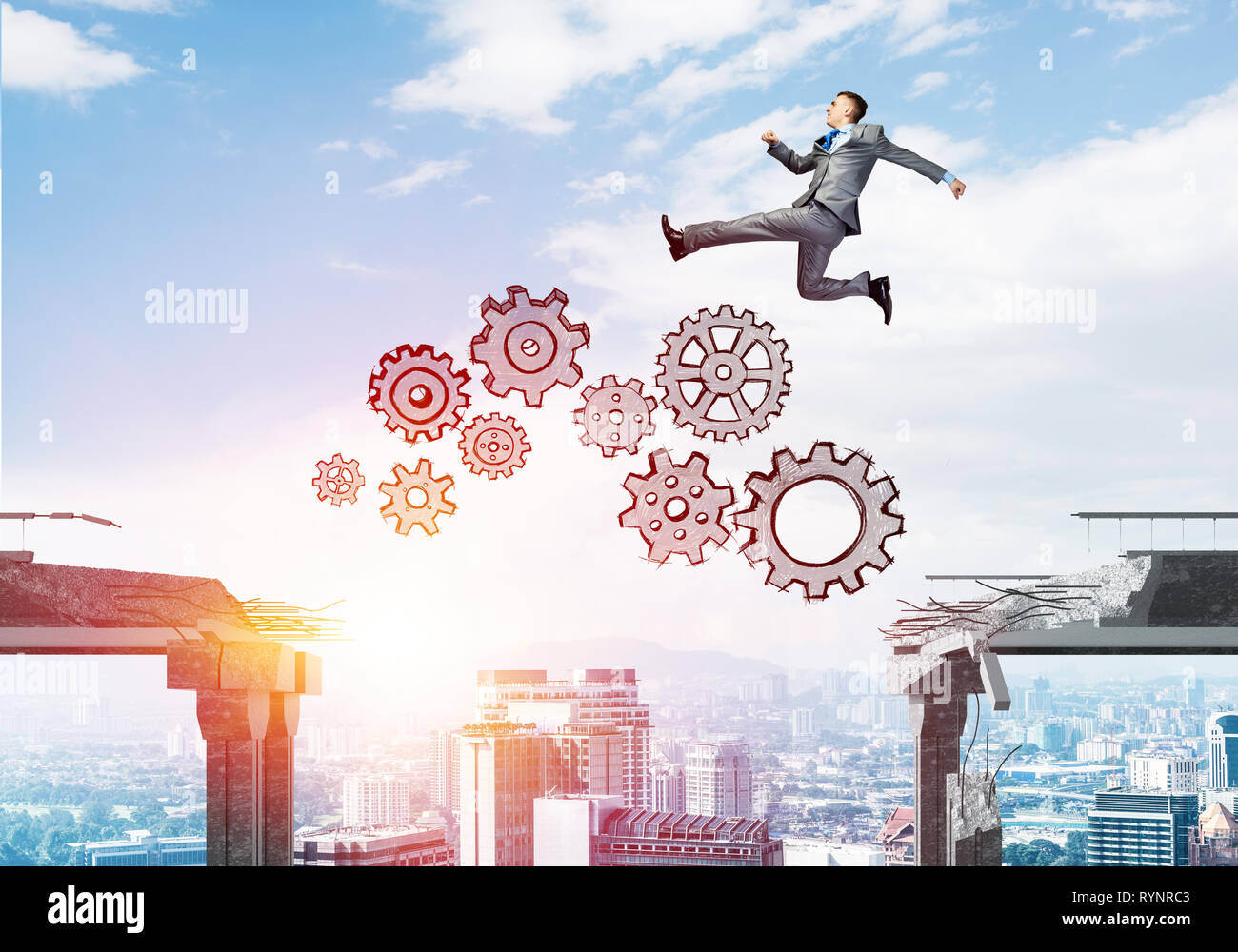 Problem and difficulties overcoming concept Stock Photo - Alamy