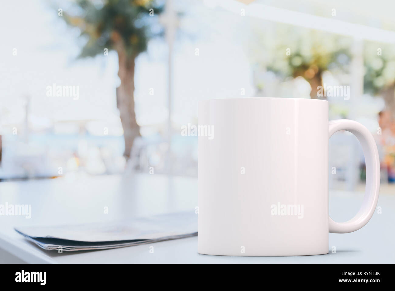 White Mug Mockup. Perfect for businesses selling mugs, just overlay ...