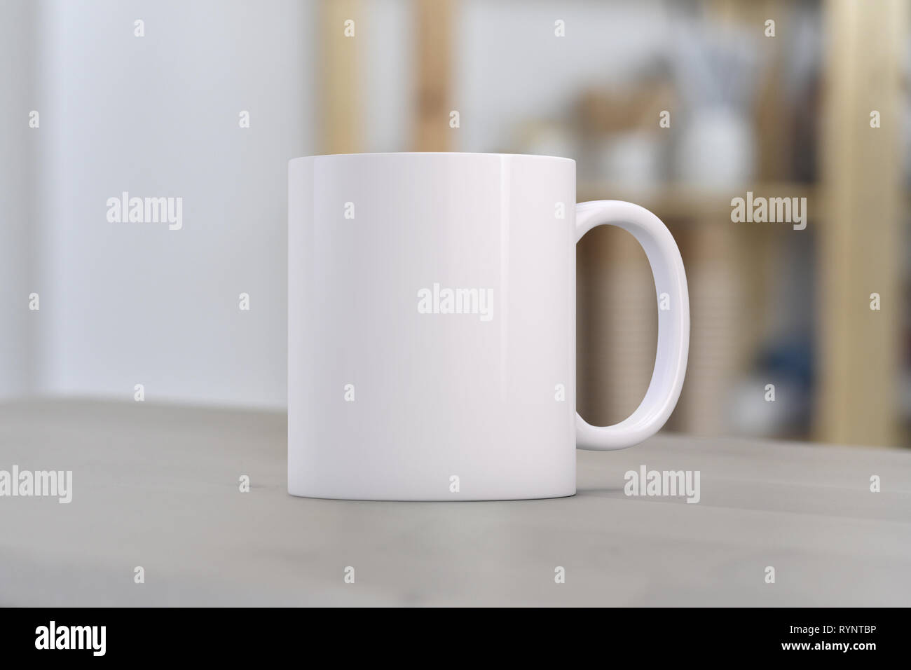 White mug with image hi-res stock photography and images - Alamy