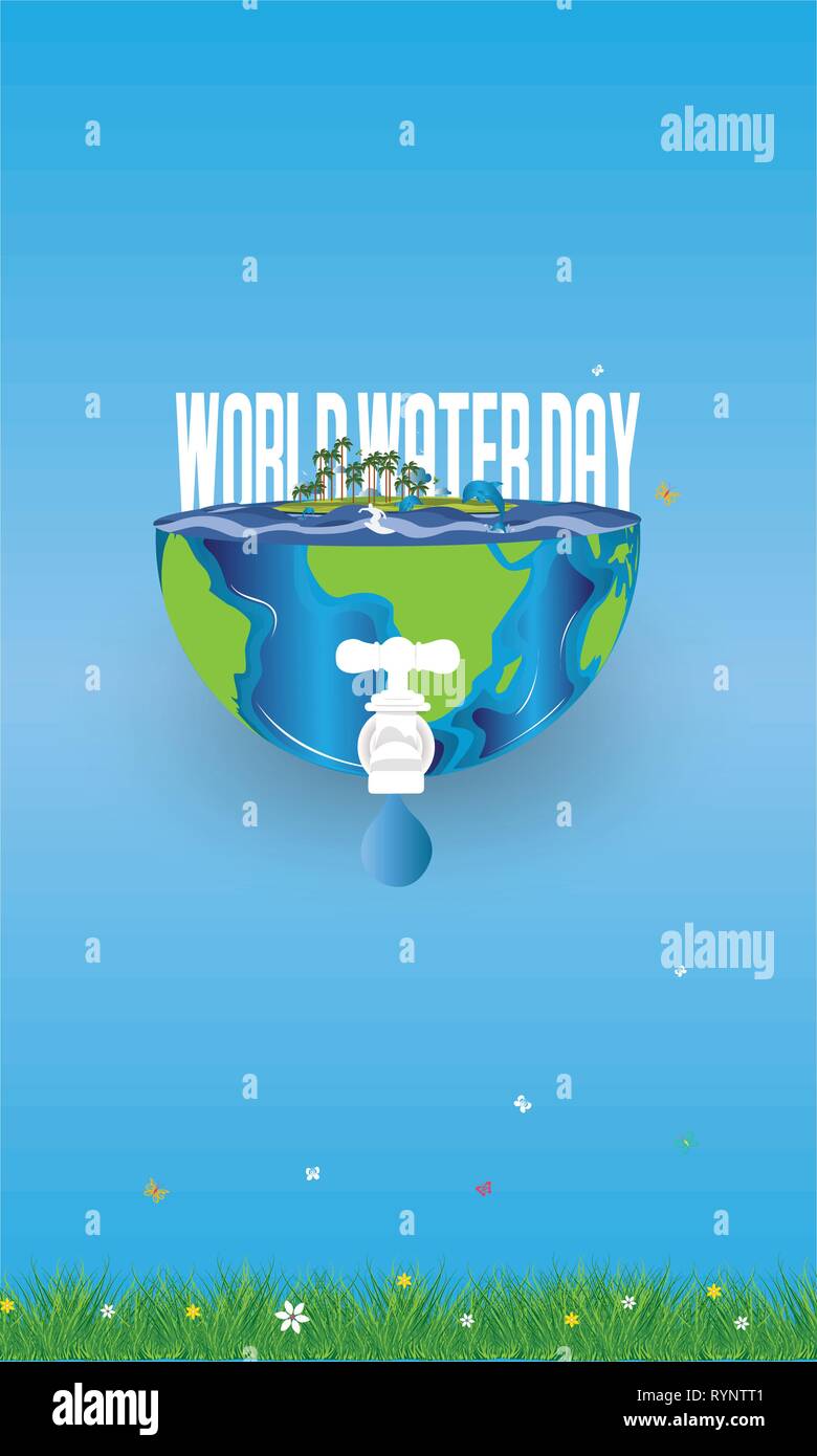 World water day poster hi-res stock photography and images - Alamy