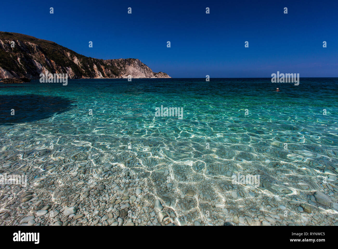 Petani beach, Lixouri, Kefalonia, Ionian Islands, Greece Stock Photo ...