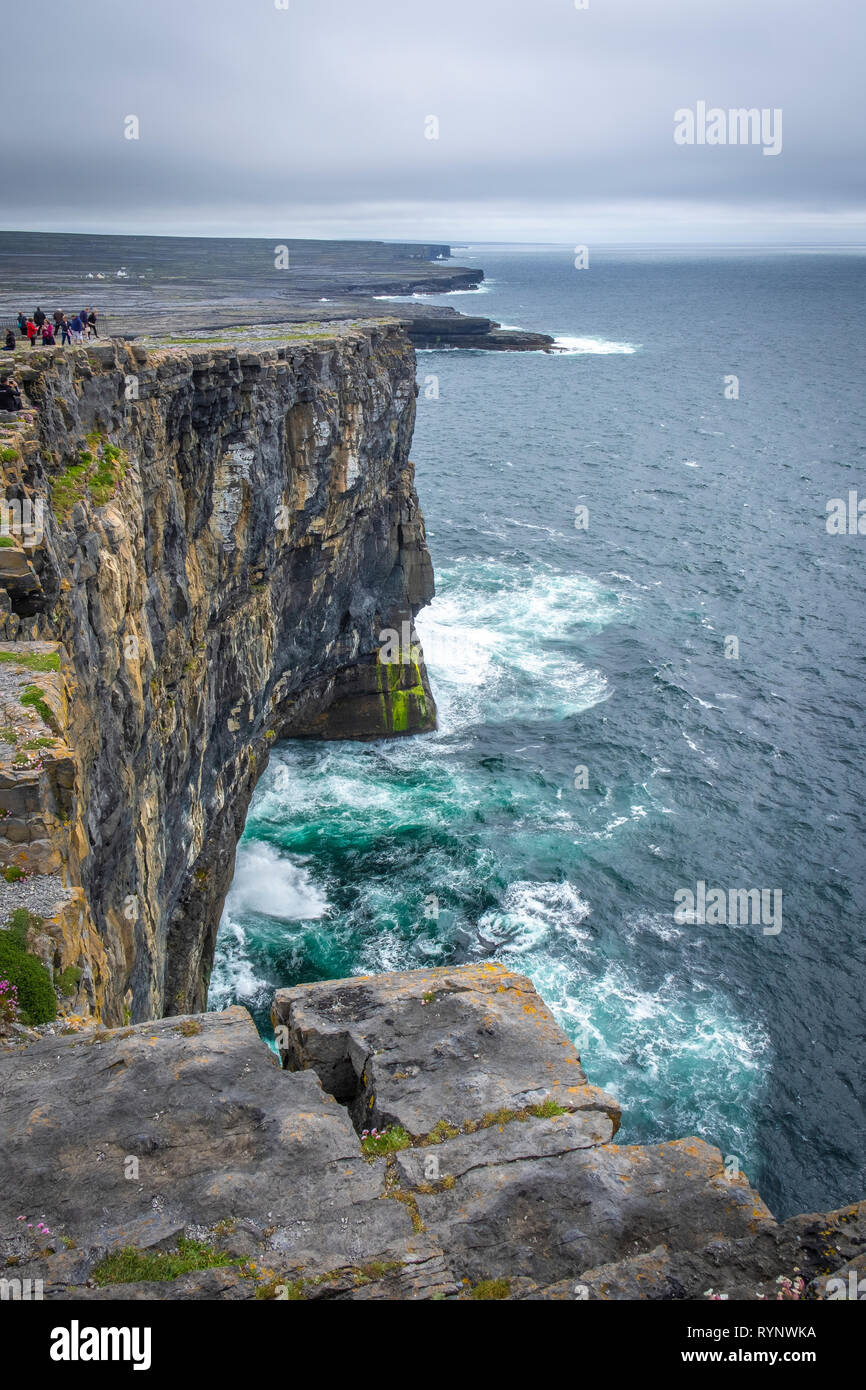 cliffs and landscapes on Inishmore, Aran Islands, Ireland Stock Photo ...