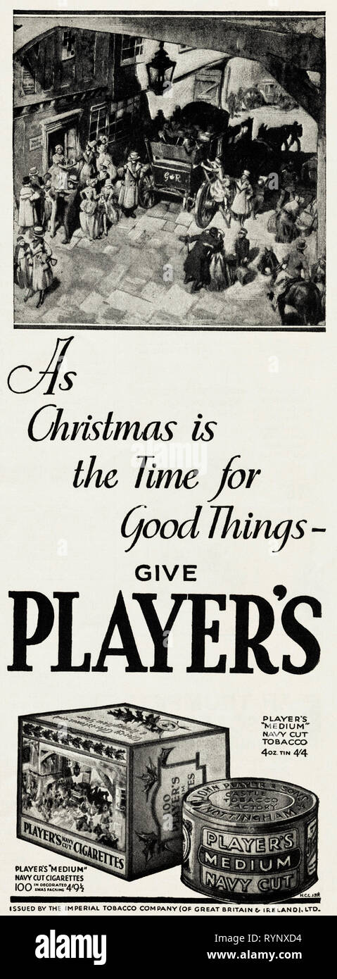 Original 1930s vintage old print advertisement from 30s English ...