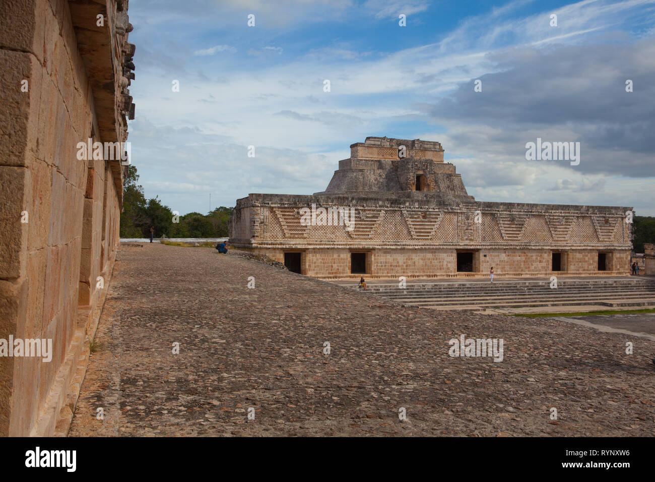 Uxmal, Mexico - January 30, 2018: Majestic ruins in Uxmal,Mexico. Uxmal ...