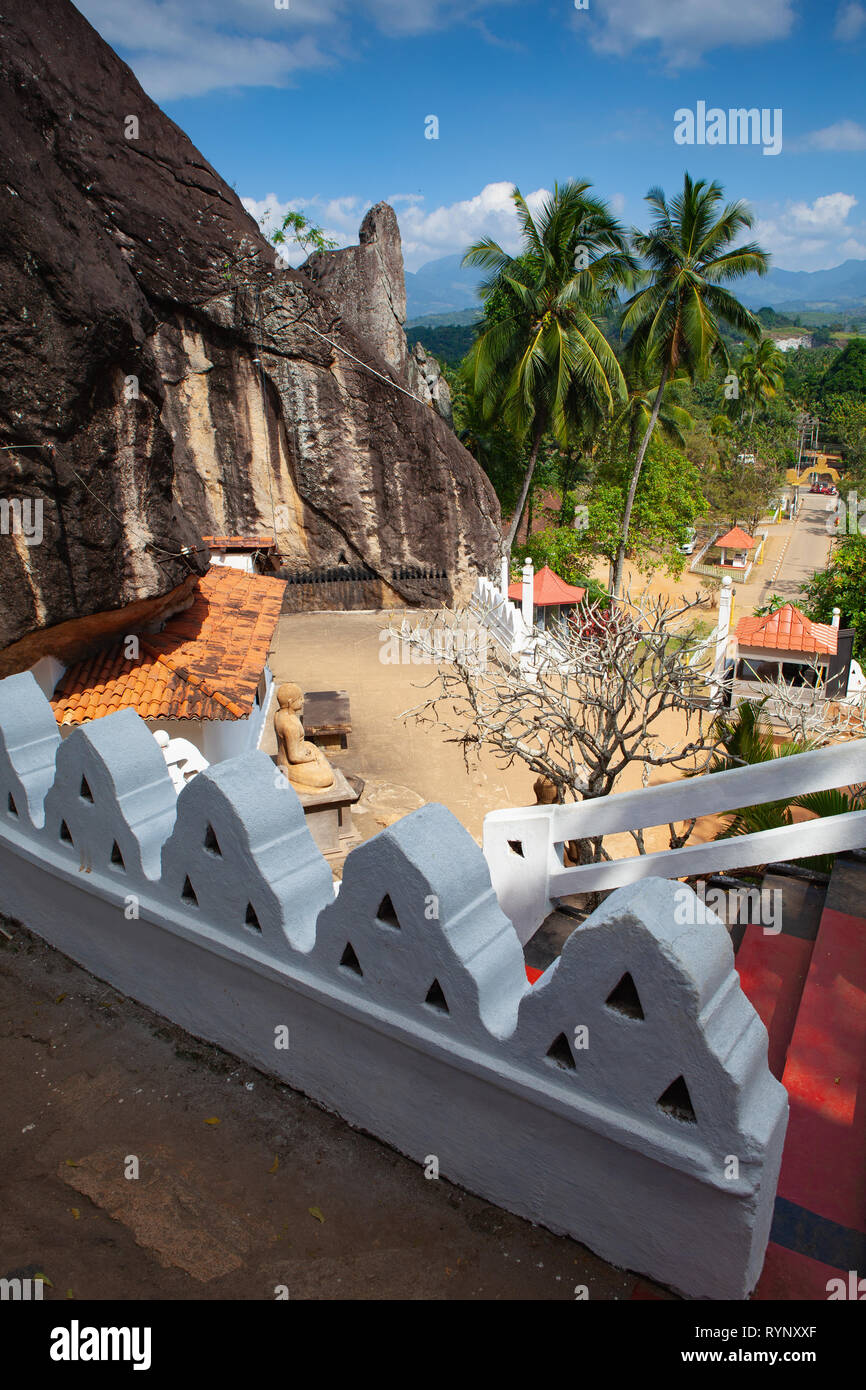 Aluvihare,Sri Lanka - January 23,2019: The Aluvihare Rock Temple (also ...