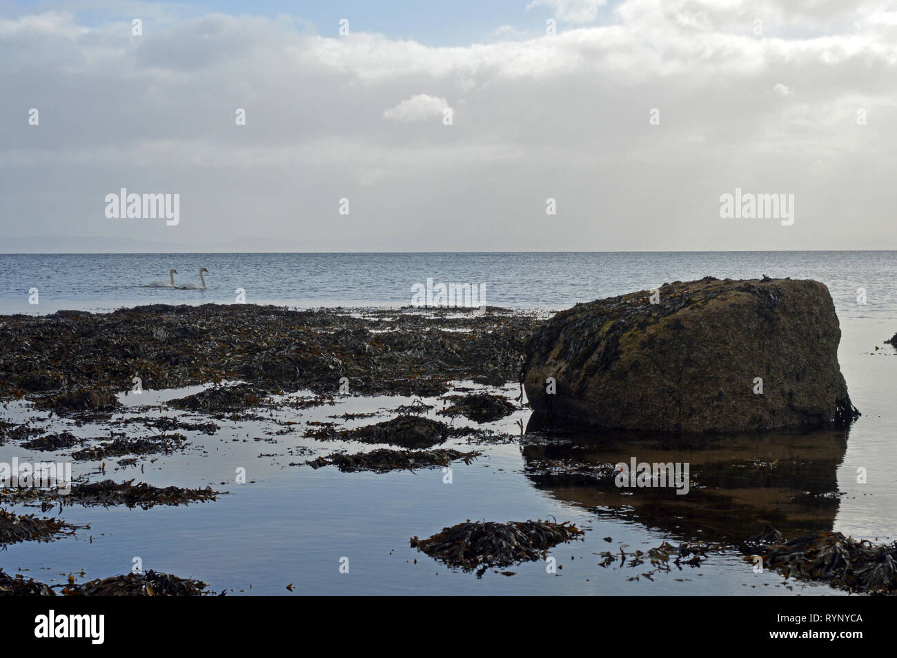 Whiting Bay and beach at Kiscadale Isle of Arran Stock Photo - Alamy