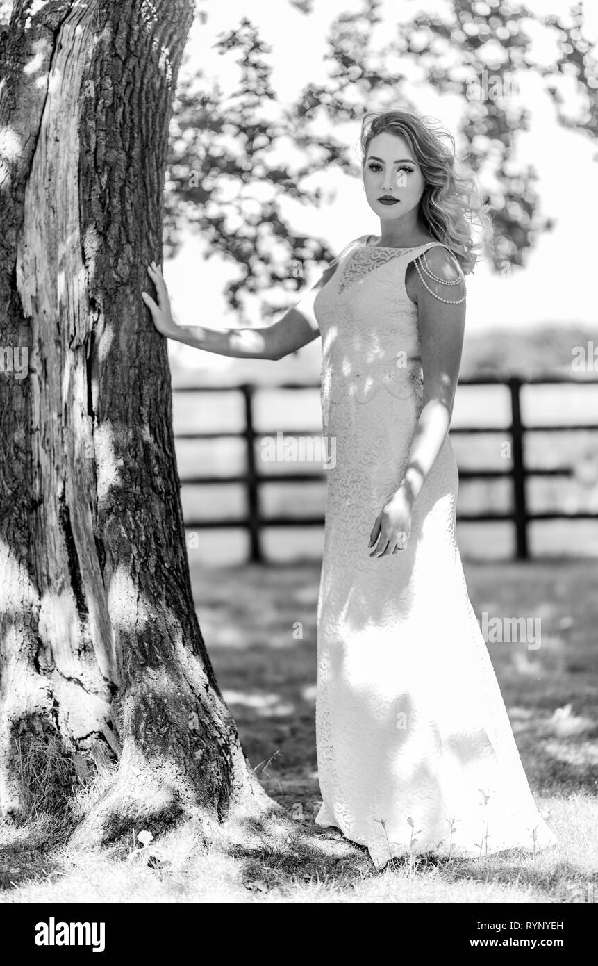 Countryside Wedding Shoot Stock Photo - Alamy