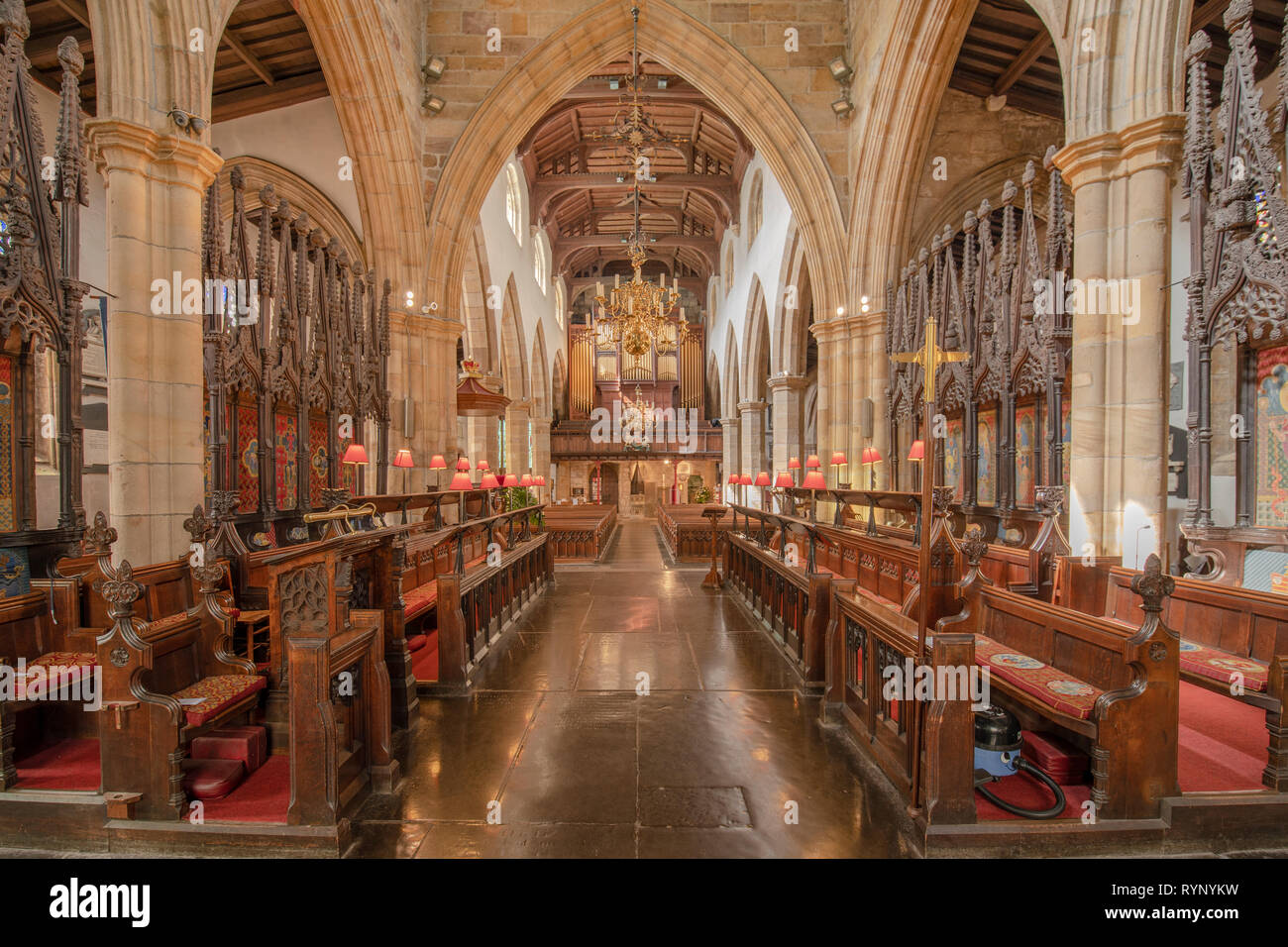 Interior of the priory of st mary hi-res stock photography and images ...