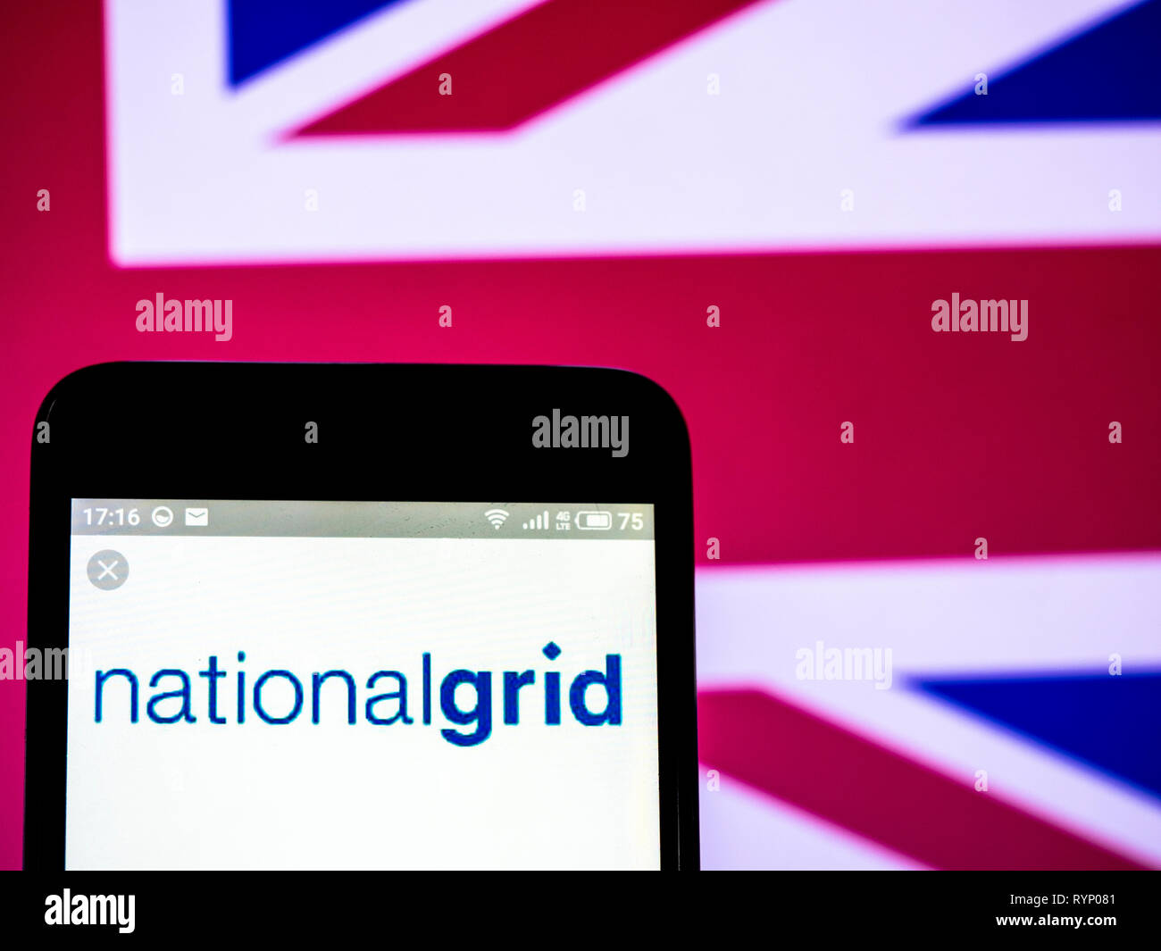 National grid logo hi-res stock photography and images - Alamy