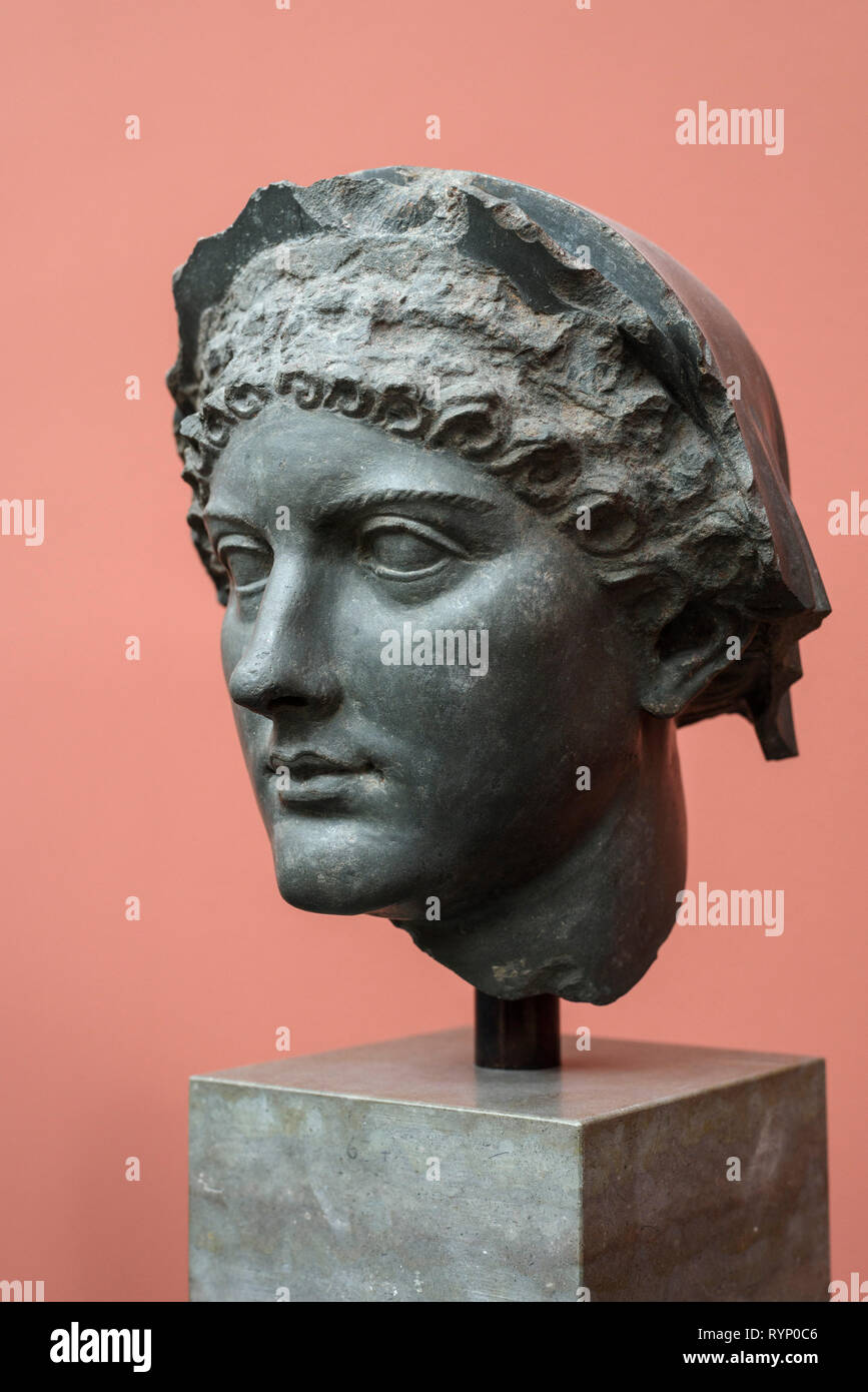 Copenhagen. Denmark. Portrait bust of Roman Empress Agrippina the ...