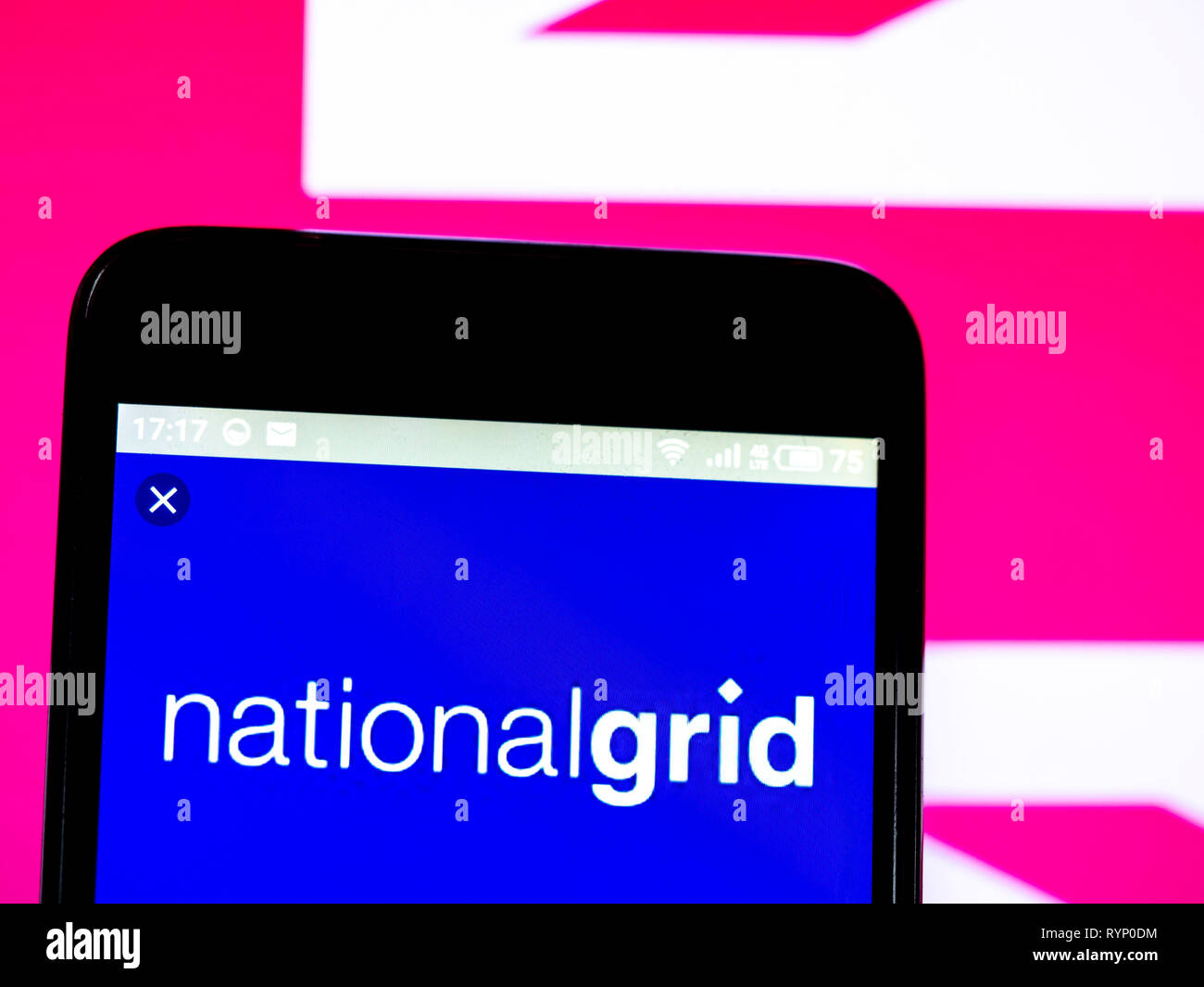 National grid logo hi-res stock photography and images - Alamy