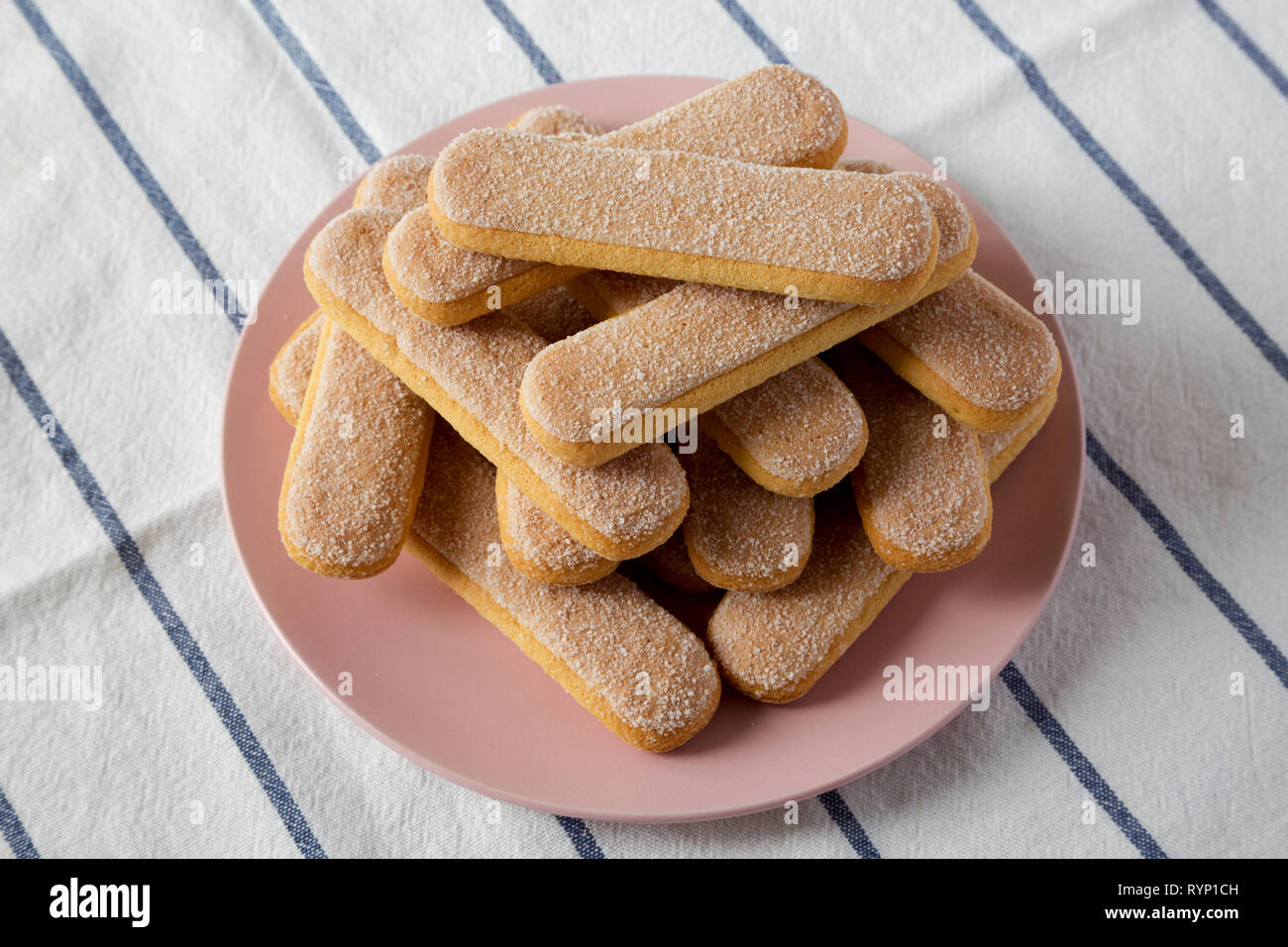 Pink waffle biscuits hi-res stock photography and images - Alamy