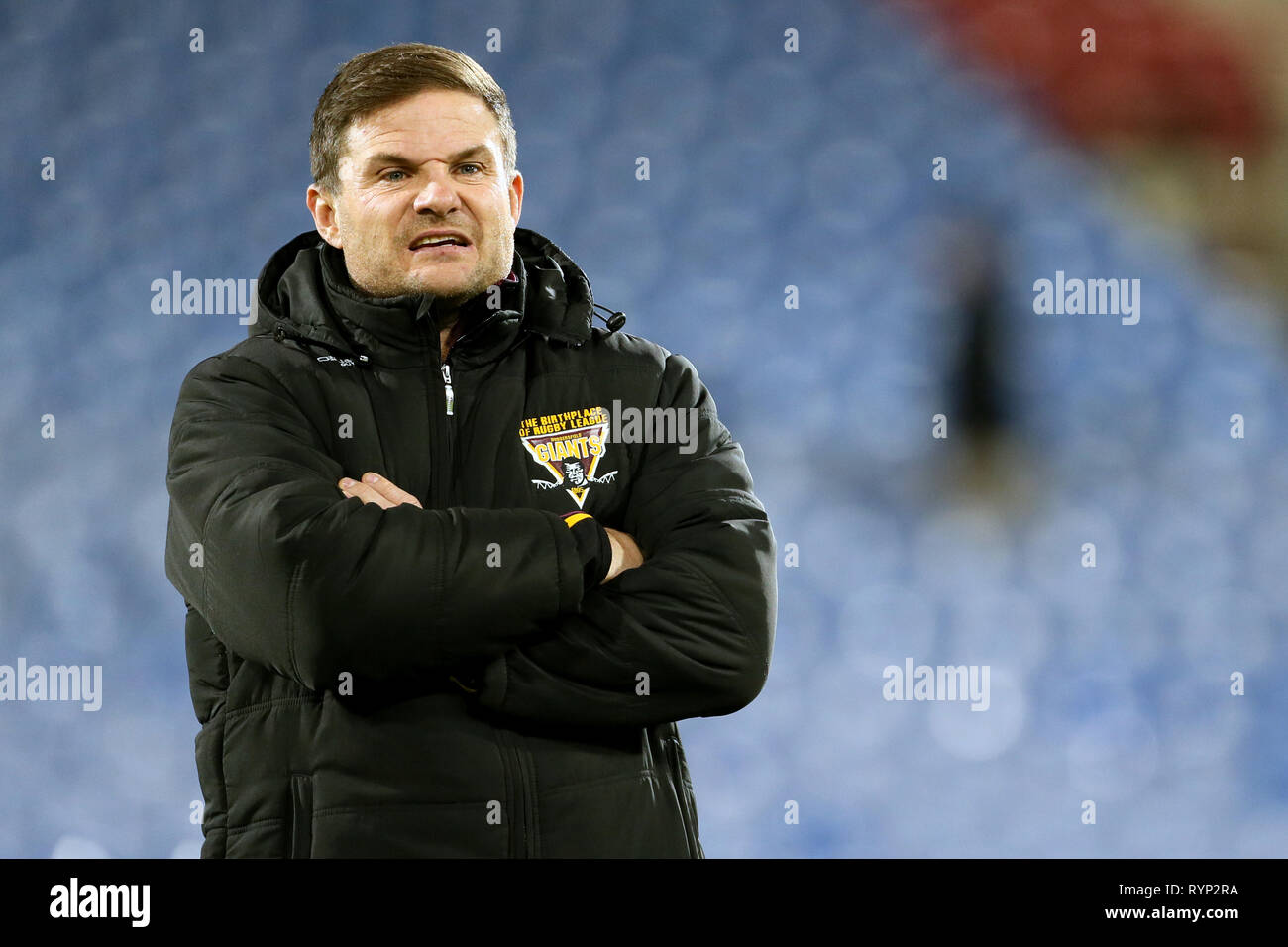 Huddersfield giants head coach Simon Woolford before the Super League ...