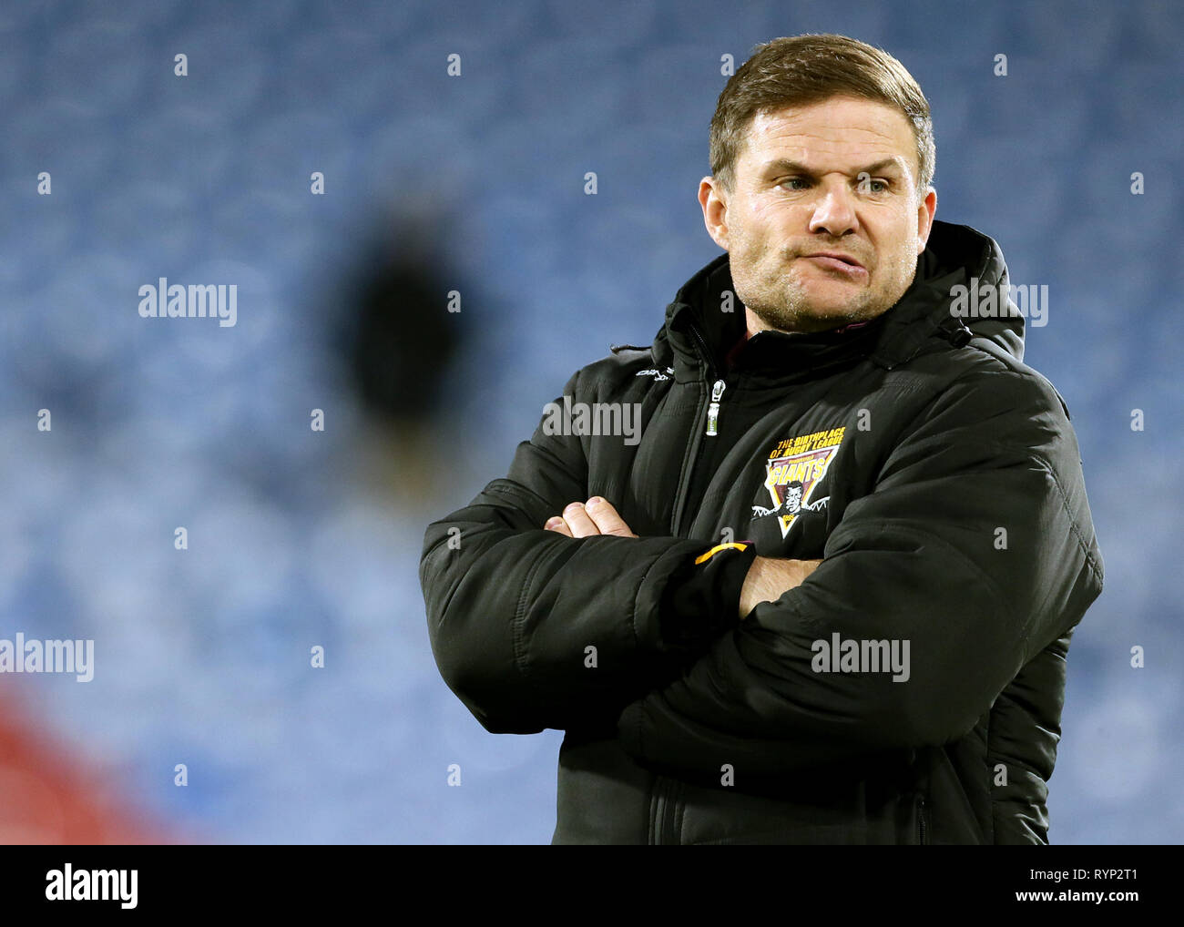 Huddersfield giants head coach Simon Woolford before the Super League ...