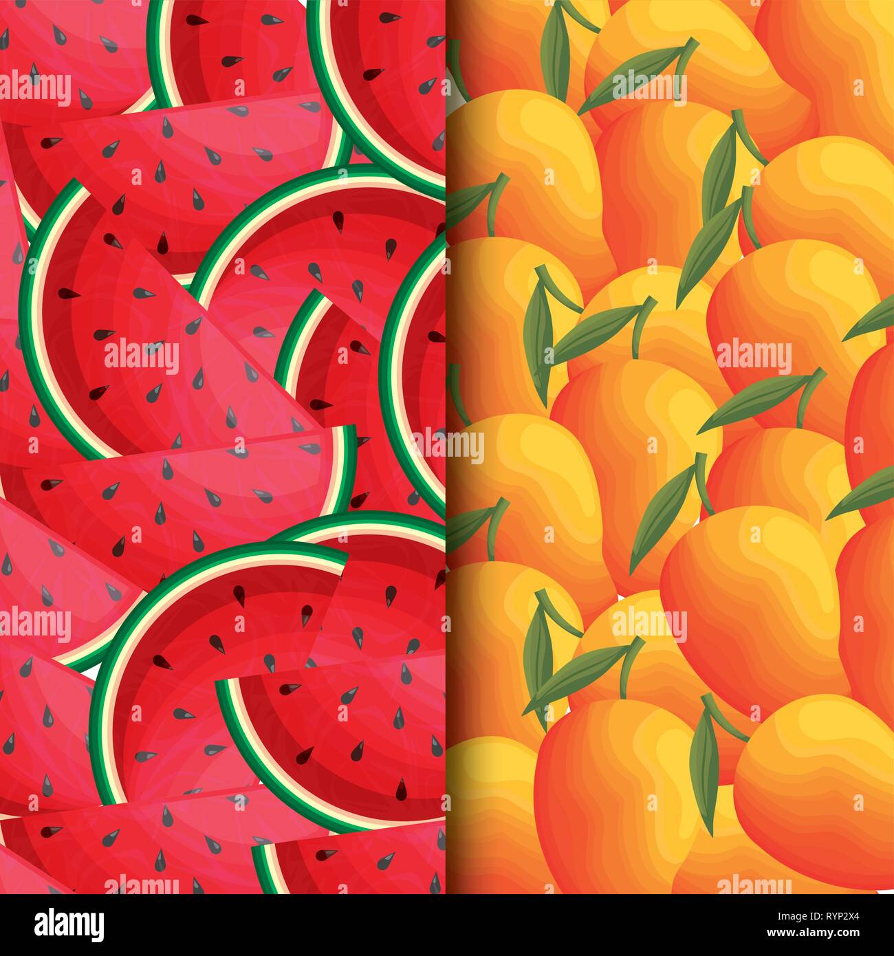 Mangoes backdrop Stock Vector Images - Alamy
