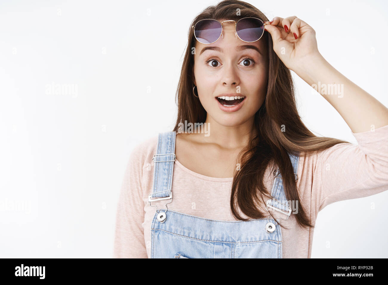 Amused surprised woman hi-res stock photography and images - Alamy