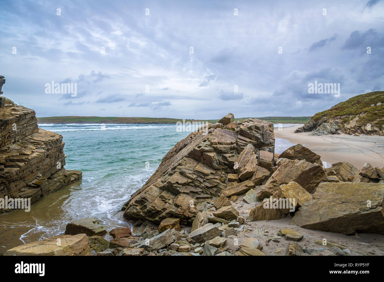 Maghera caves beach hi-res stock photography and images - Alamy