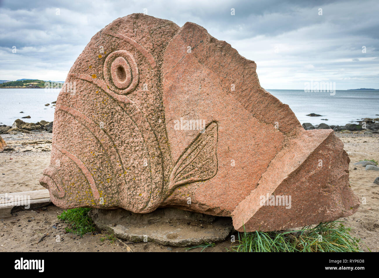 The Cramond Fish, a sculpture by Ronald Rae, Cramond, Edinburgh ...
