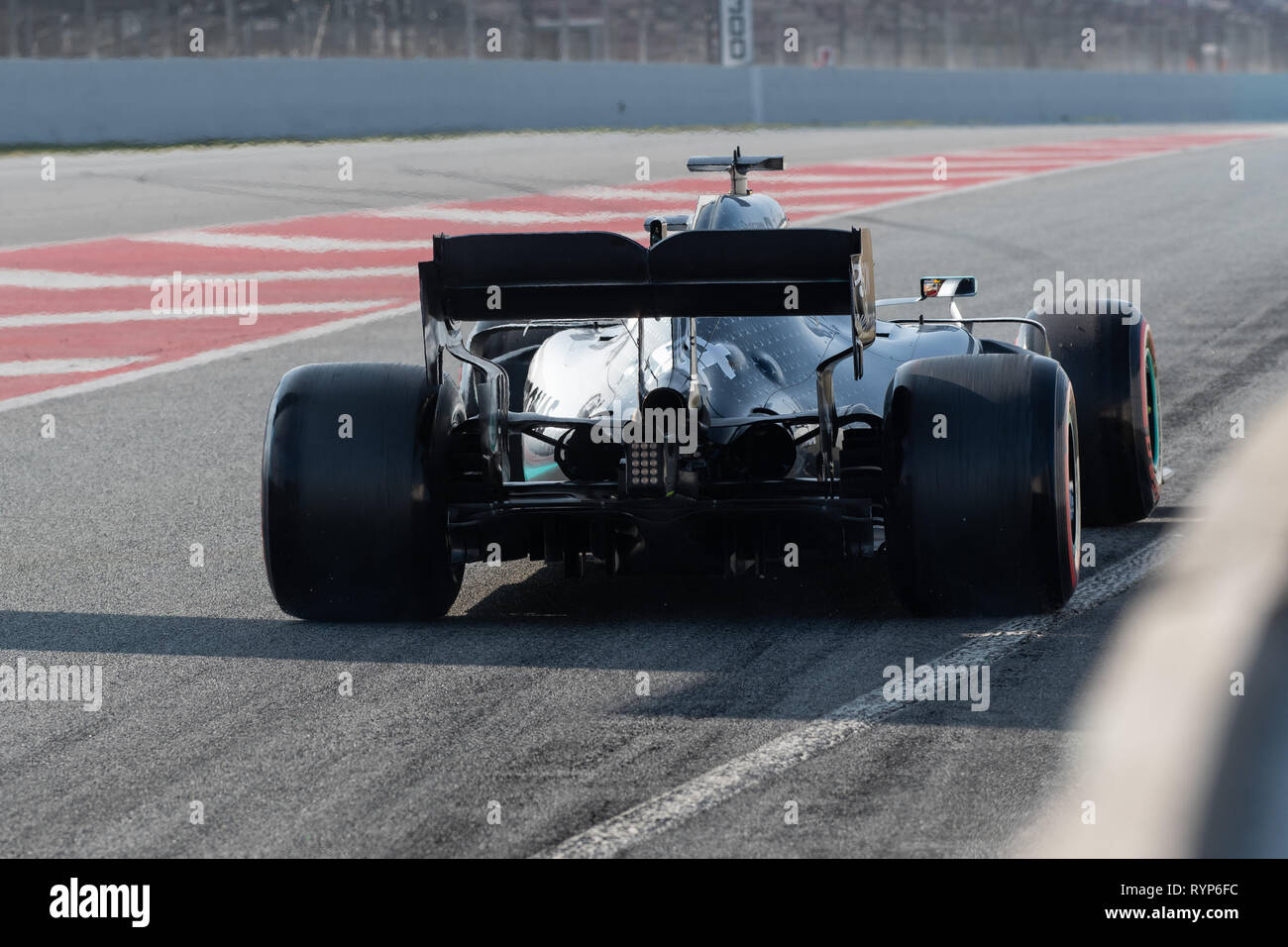 Barcelona, Spain. Feb 21st , 2019 Lewis Hamilton (44) with Mercedes AMG ...