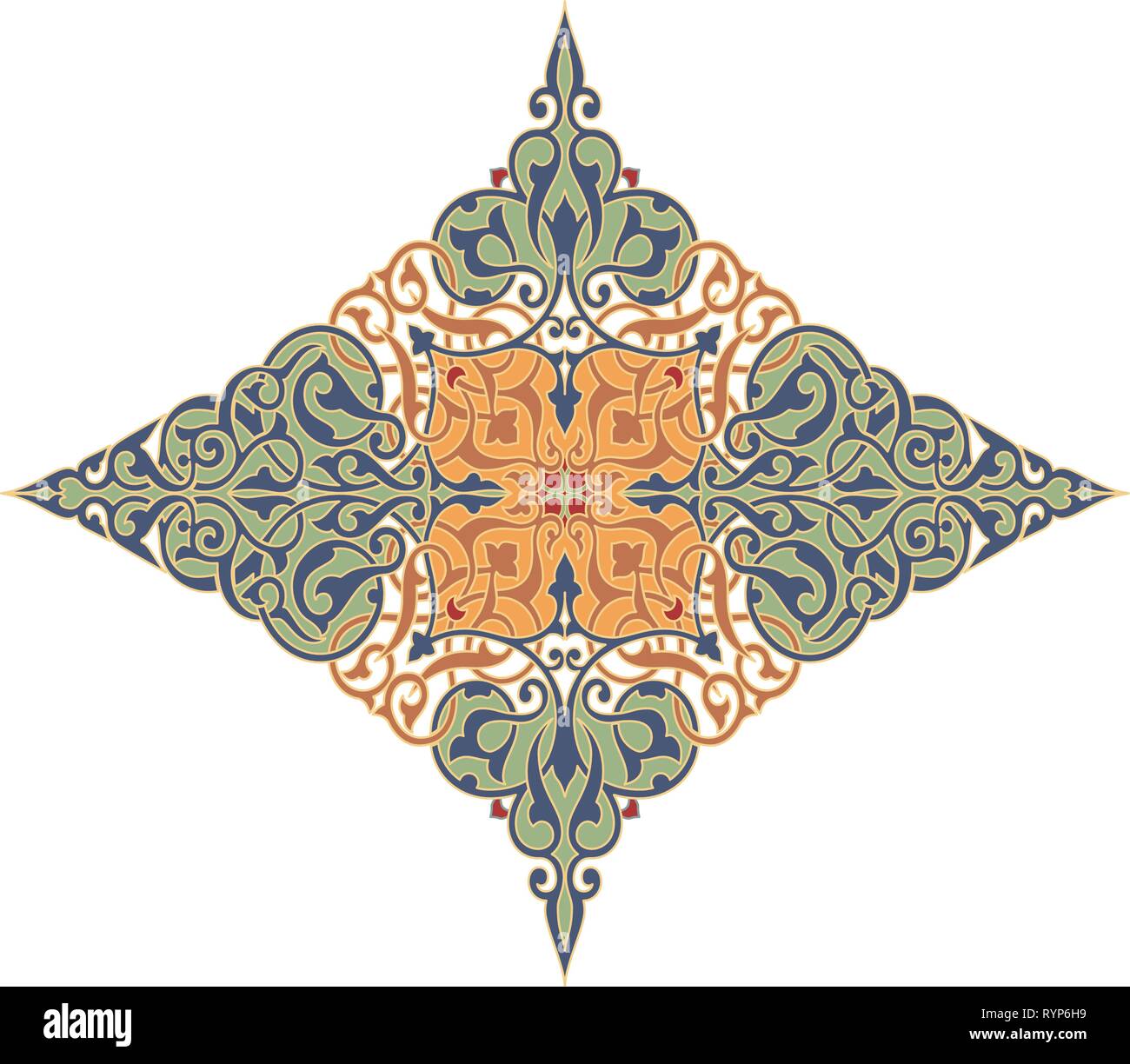 Arabic arabesque decorative texture Islamic ornamental colorful design ...