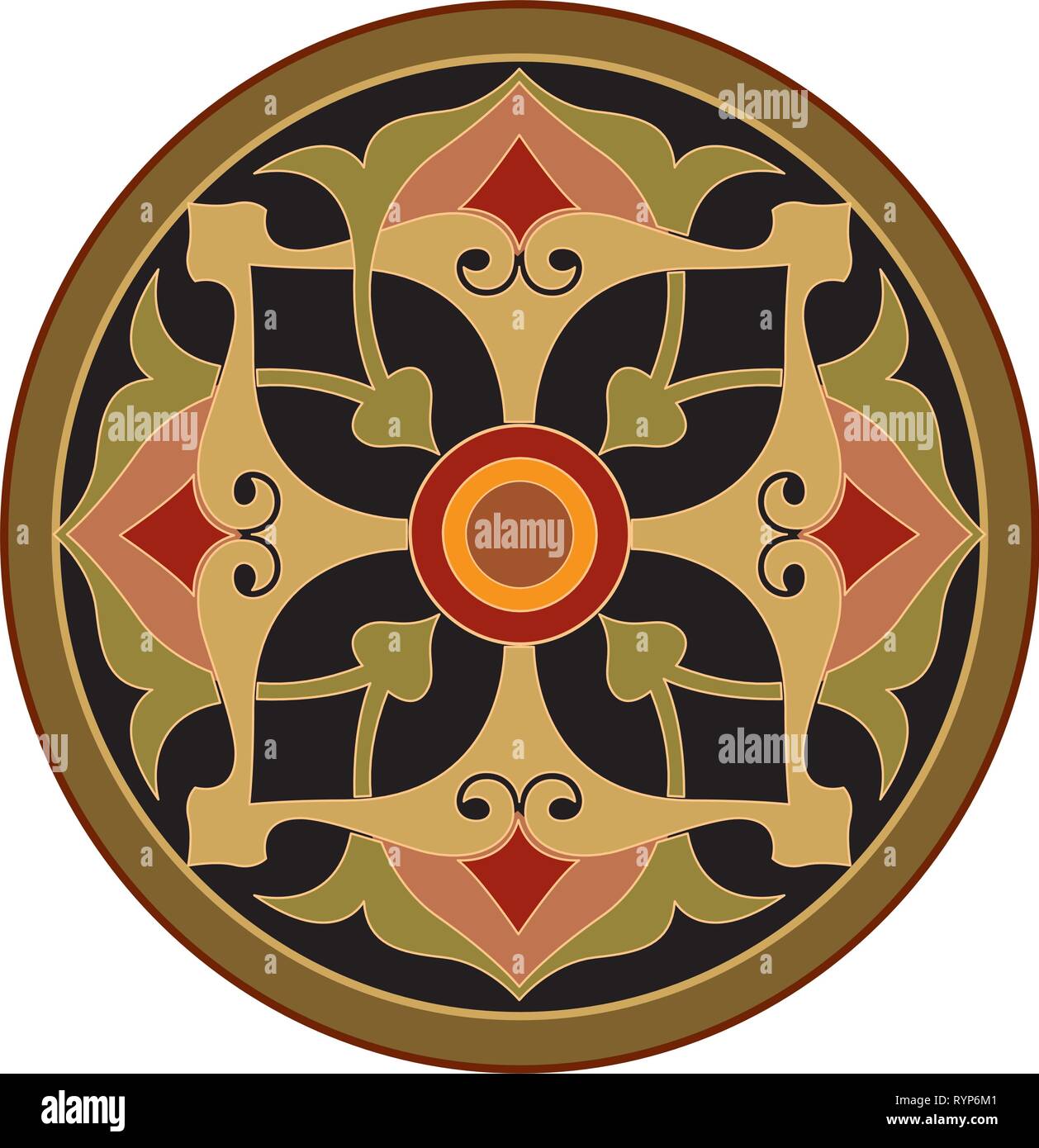 Arabic arabesque decorative texture Islamic ornamental colorful design ...