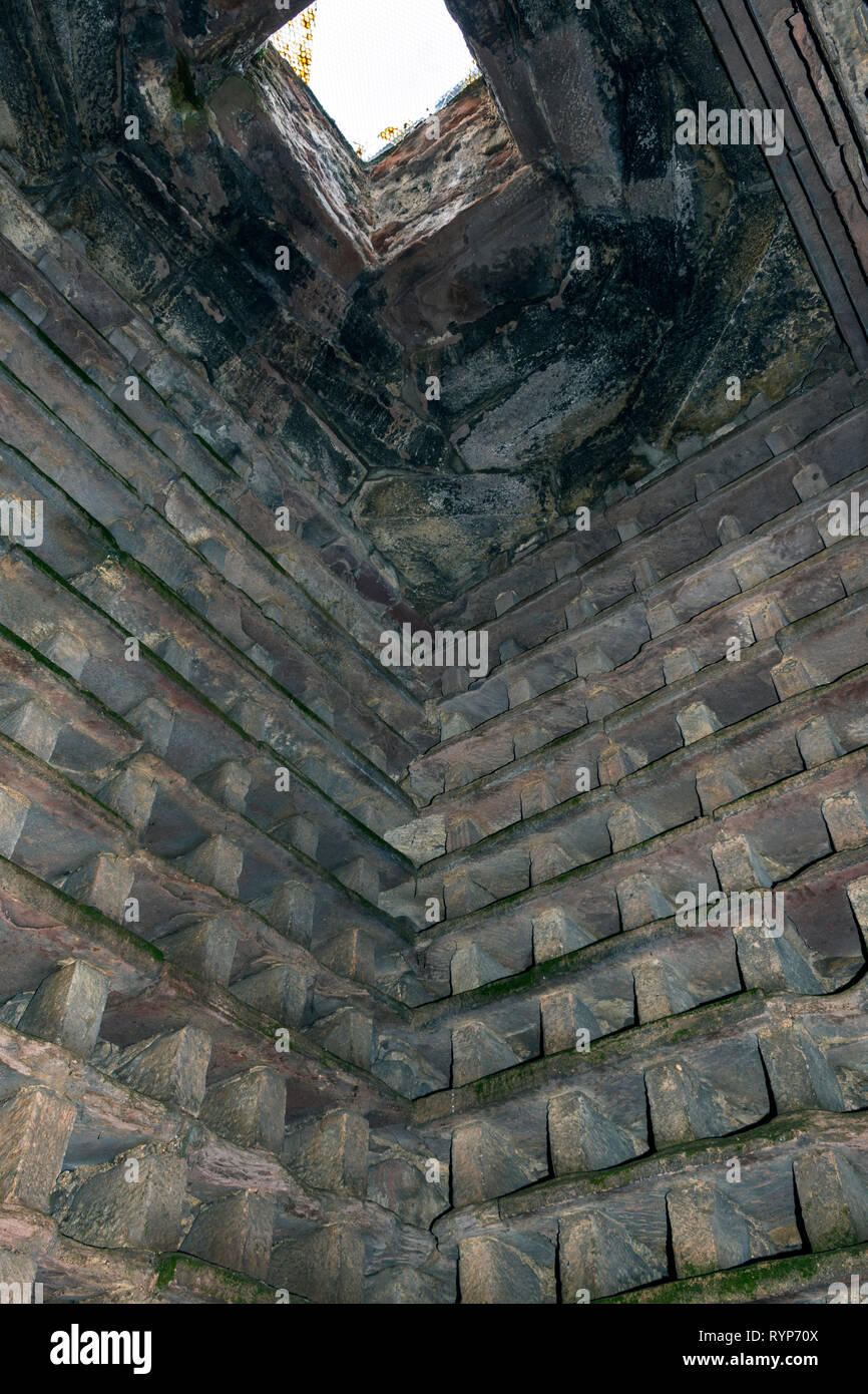 Inside the Doocot at Tantallon Castle. Near North Berwick, East Lothian ...