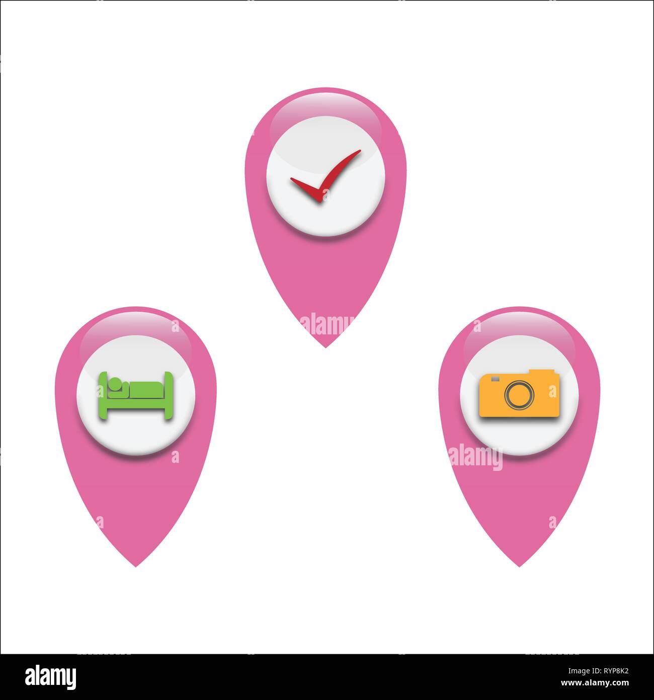 Location gps map white Stock Vector Images - Alamy