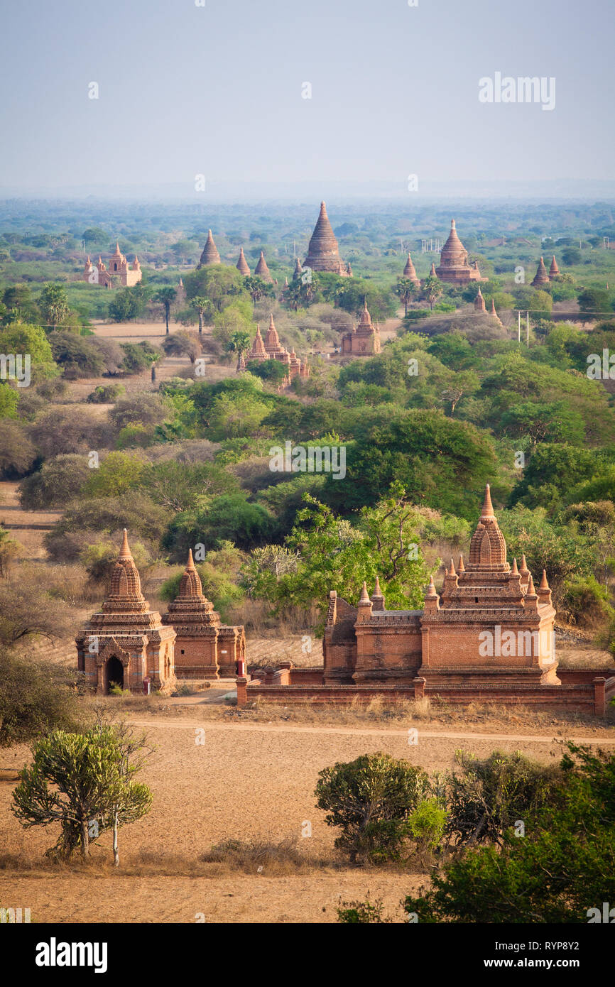 The landscape and temples of Bagan, Myanmar Stock Photo - Alamy