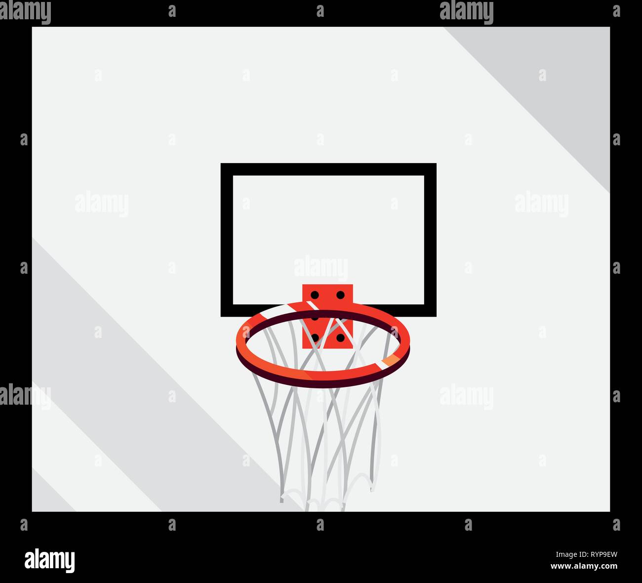 basketball sport hoop backboard design vector illustration Stock Vector ...