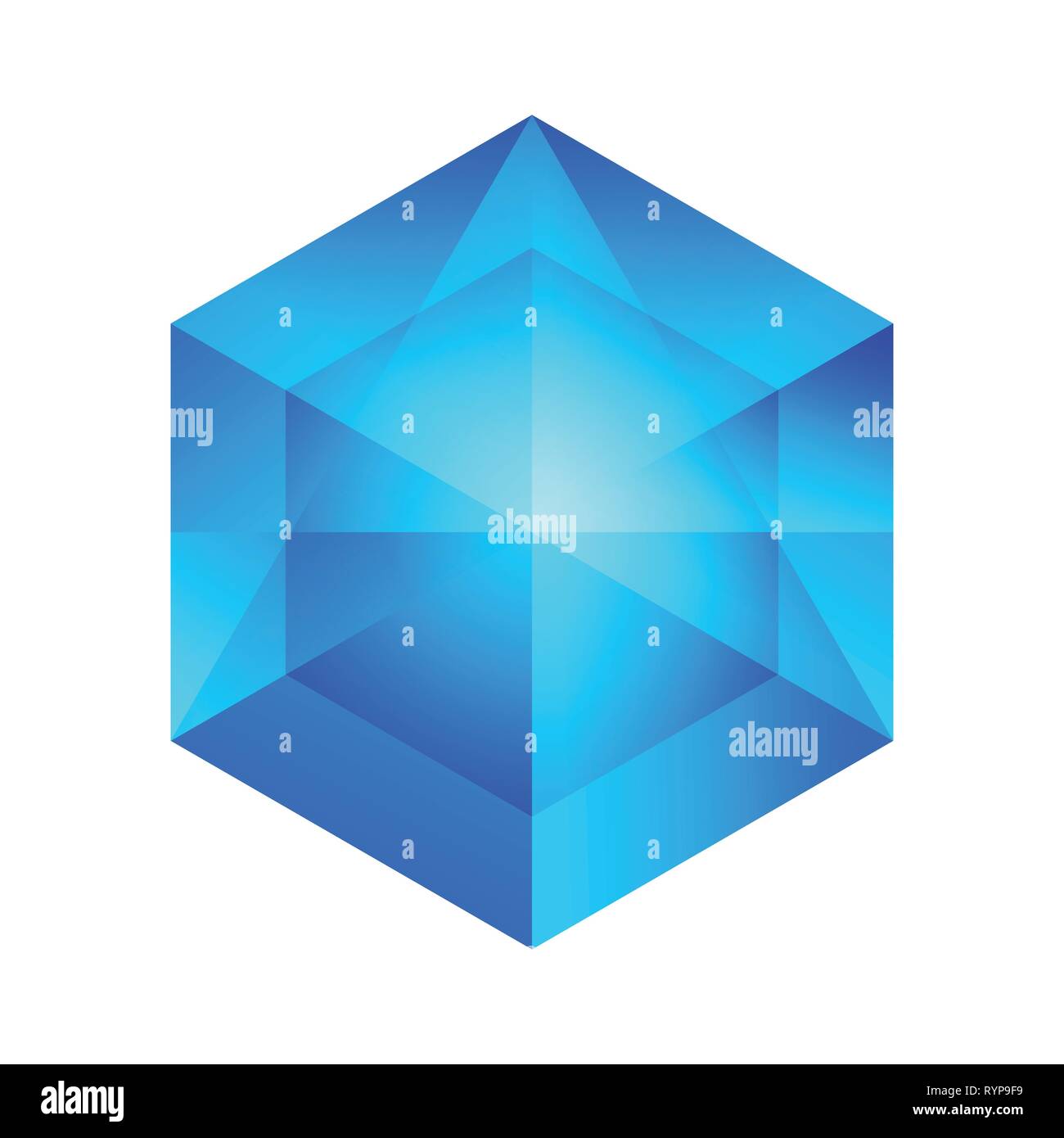 Hexagon - Vector logo concept illustration. Hexagon geometric polygonal ...