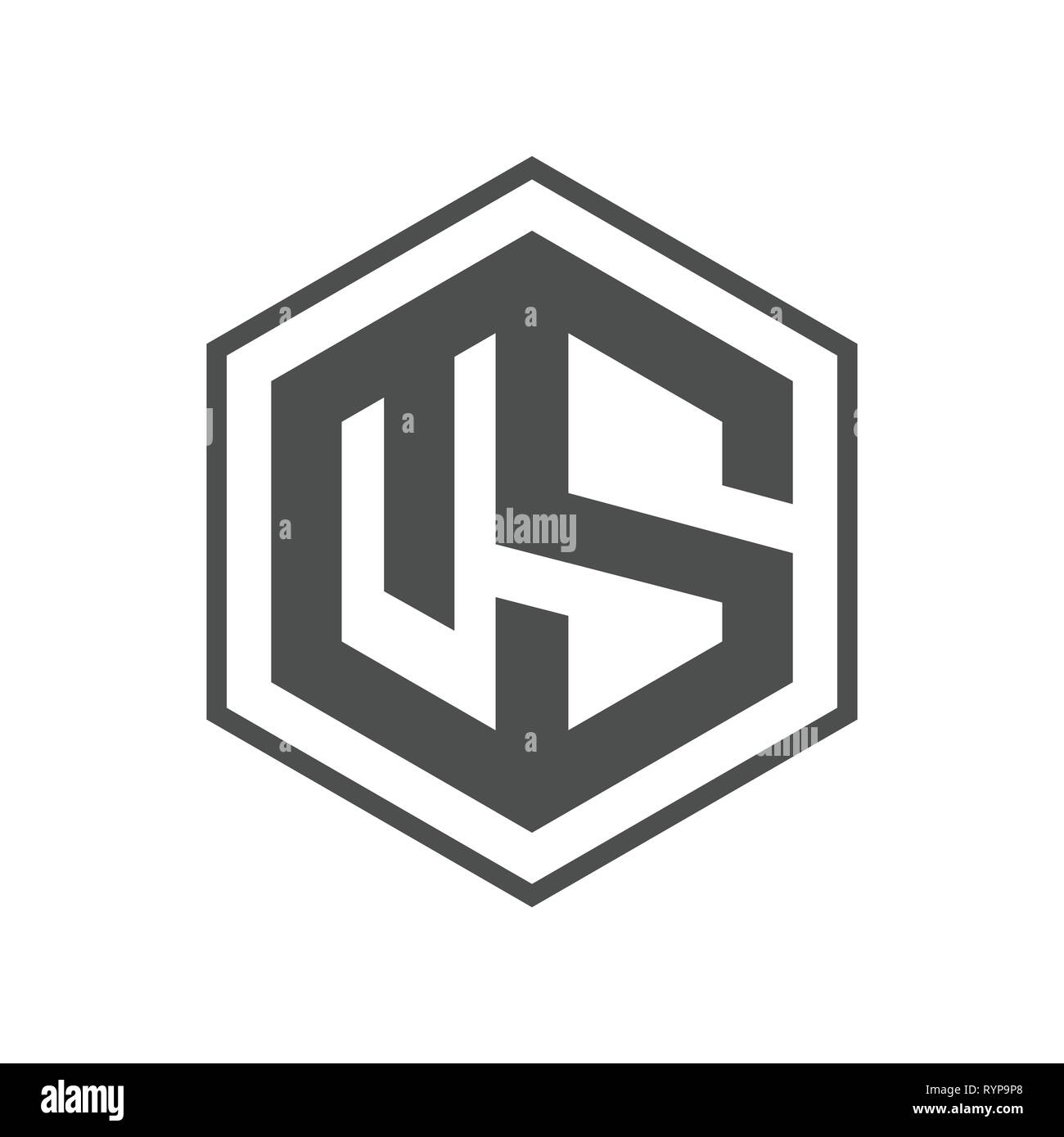 Single Hexagon Vector