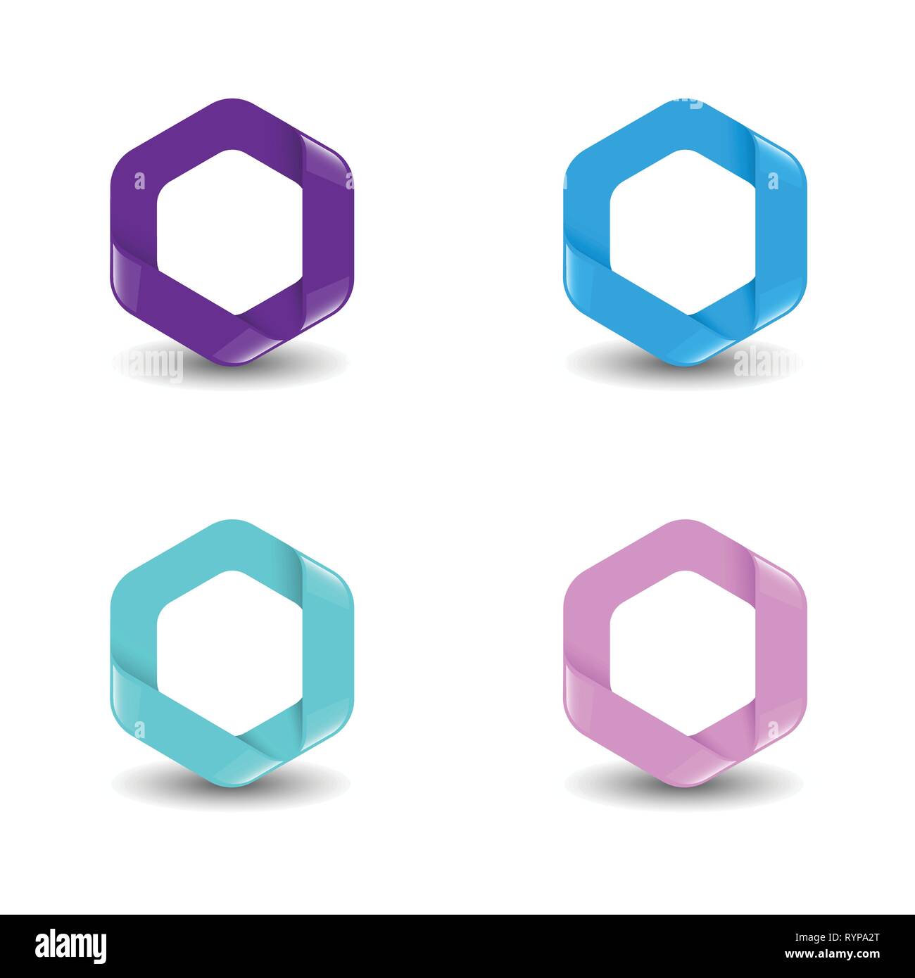 Hexagon - Vector logo concept illustration. Hexagon geometric polygonal ...