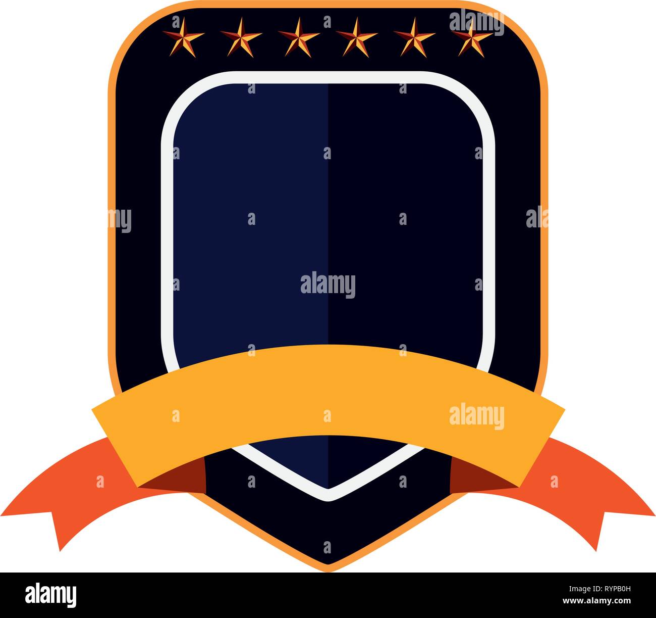 emblem badge empty template on white background vector illustration ...