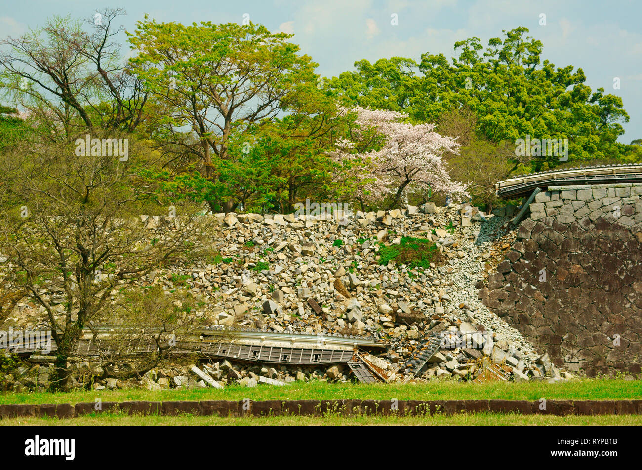 Kumamoto Castle in spring, Kumamoto Prefecture, Japan Stock Photo - Alamy