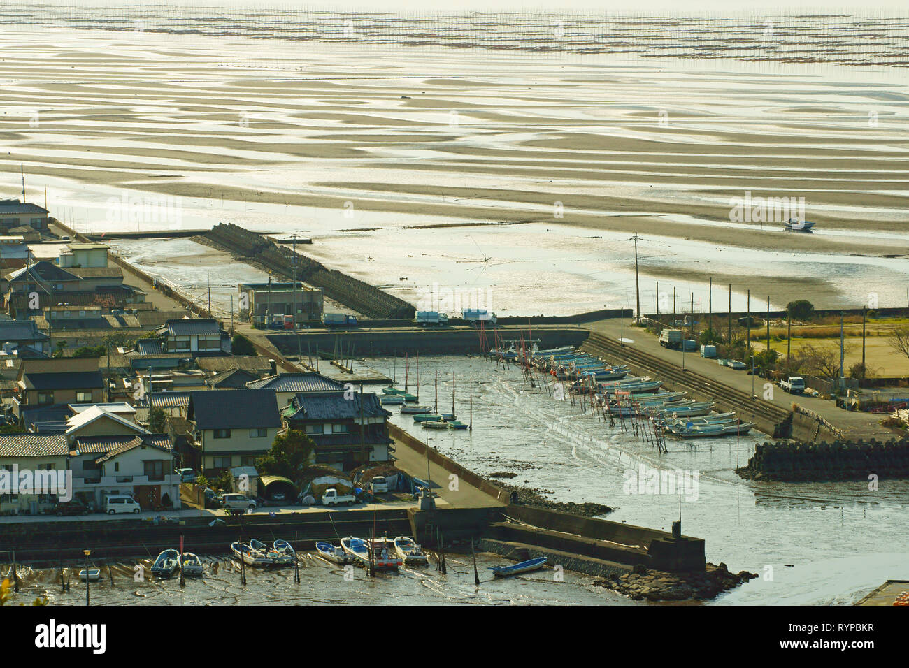 Mudflat of Ariake Sea, Kumamoto Prefecture, Japan Stock Photo - Alamy