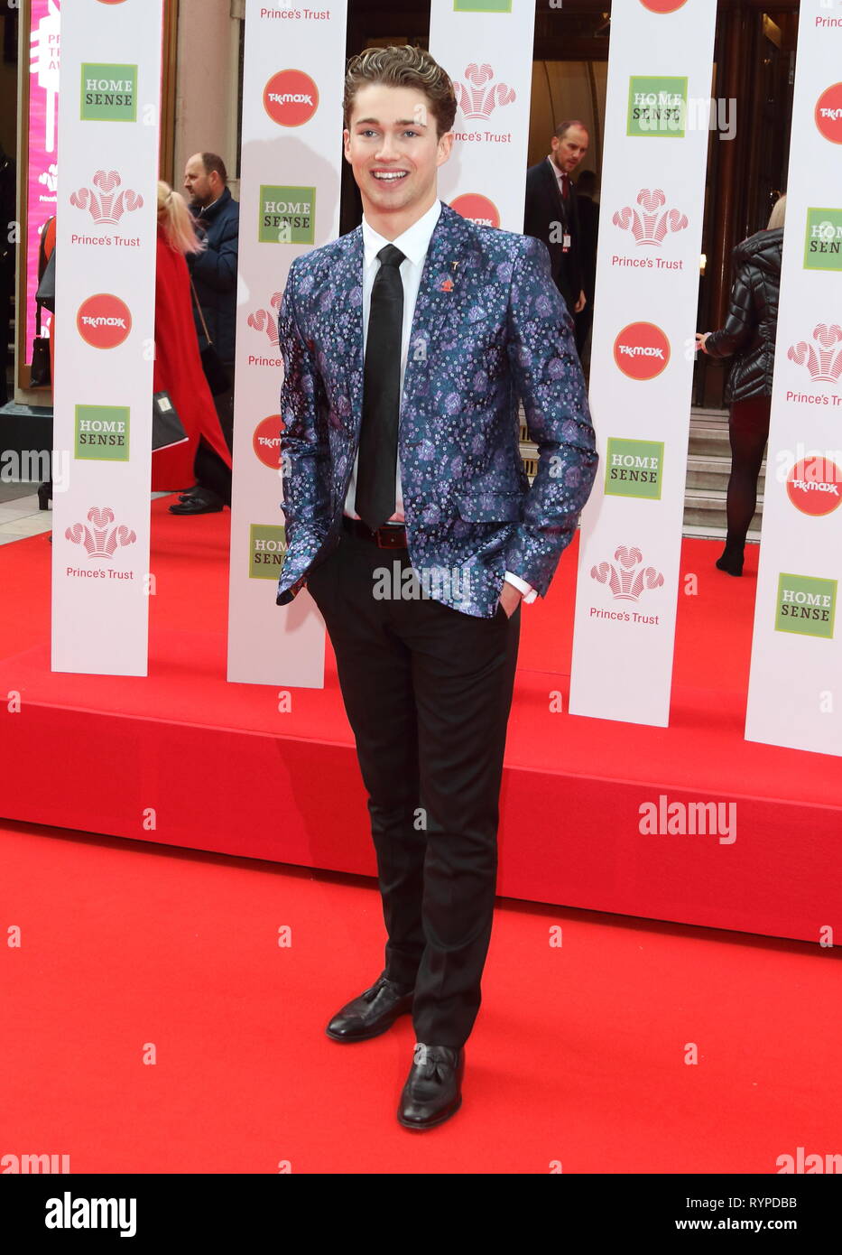 London, UK. 13th Mar, 2019. AJ Pritchard at The Prince's Trust TK Maxx ...