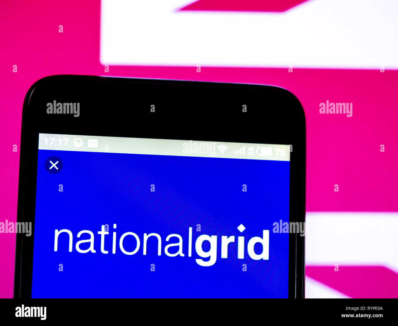 National grid logo hi-res stock photography and images - Alamy