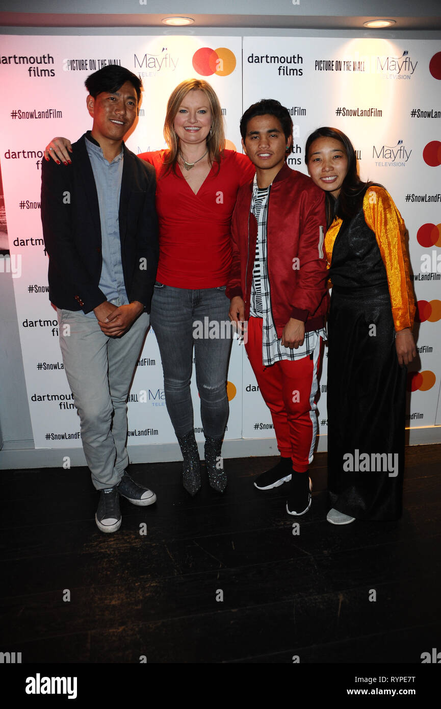 London, UK. 14th Mar, 2019. Nima Gurung, Zara Balfour, Tsering Deki ...
