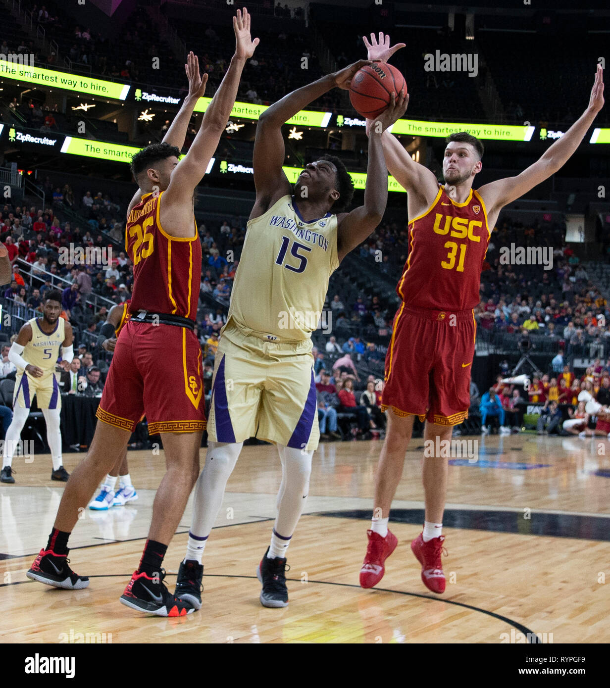 Las Vegas, NV, USA. 14th Mar, 2019. A. Washington forward Noah ...