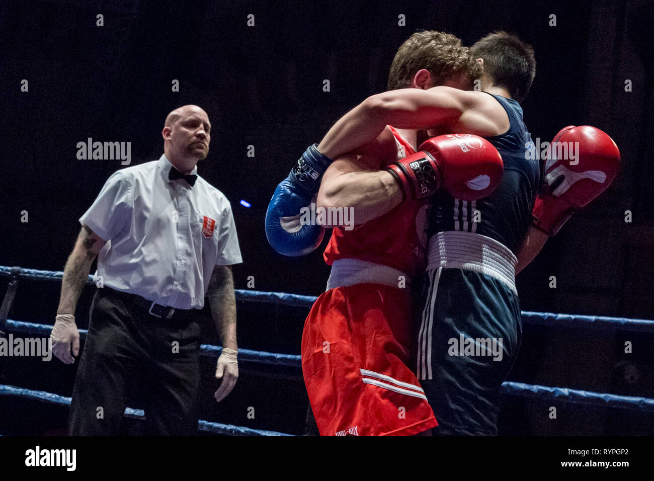 Cambridge, UK. 9th March 2019. Oxford vs Cambridge 112th Varsity Boxing ...