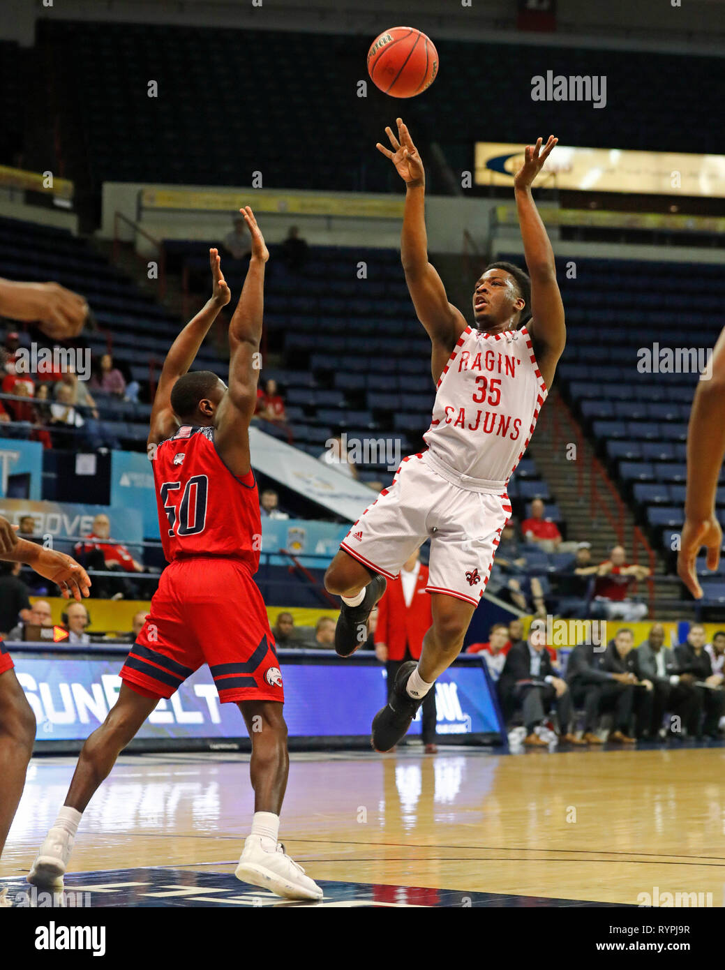 New Orleans, LA, USA. 14th Mar, 2019. Louisiana Lafayette Ragin Cajuns ...