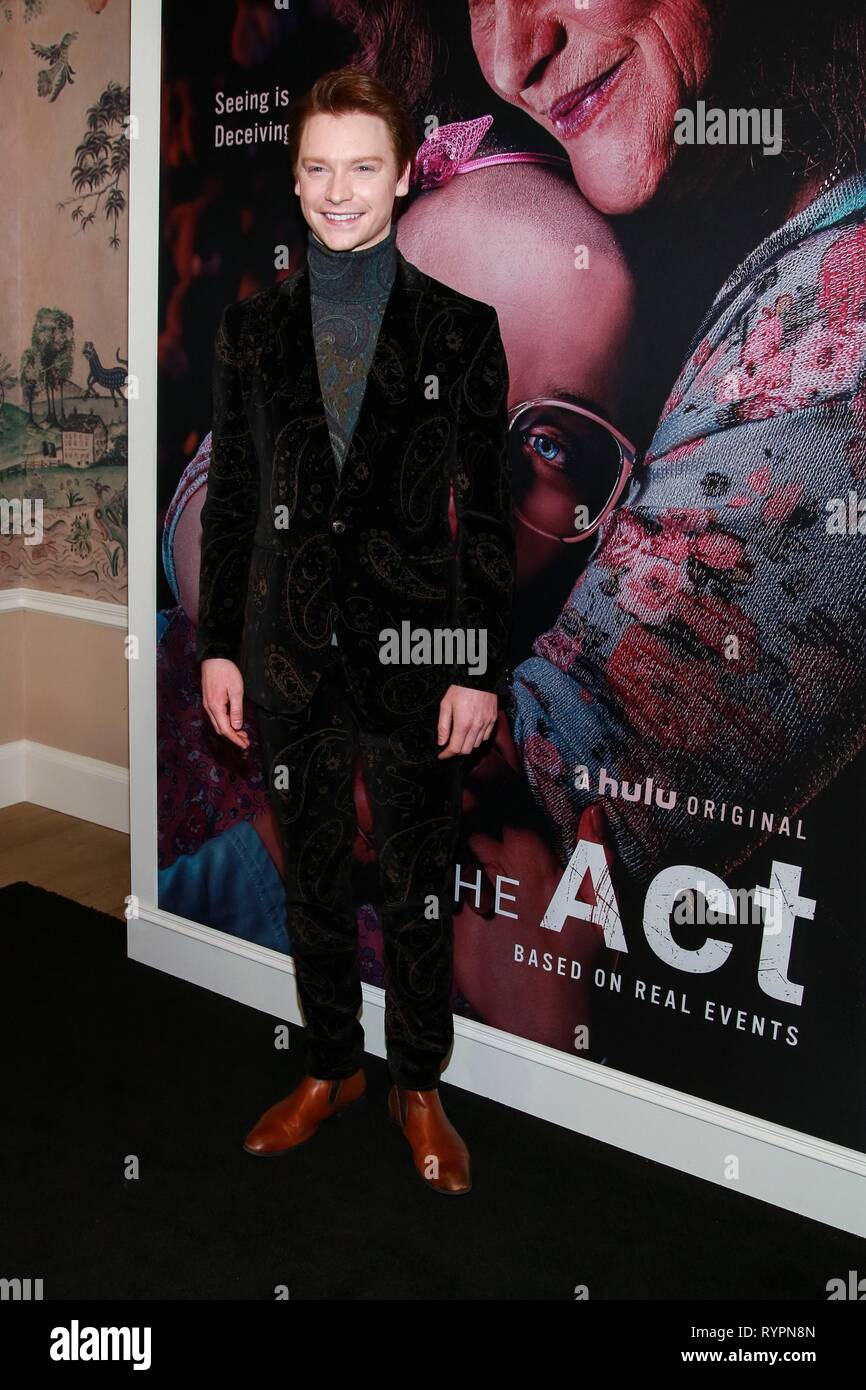New York, NY, USA. 14th Mar, 2019. Calum Worthy at arrivals for HULU ...
