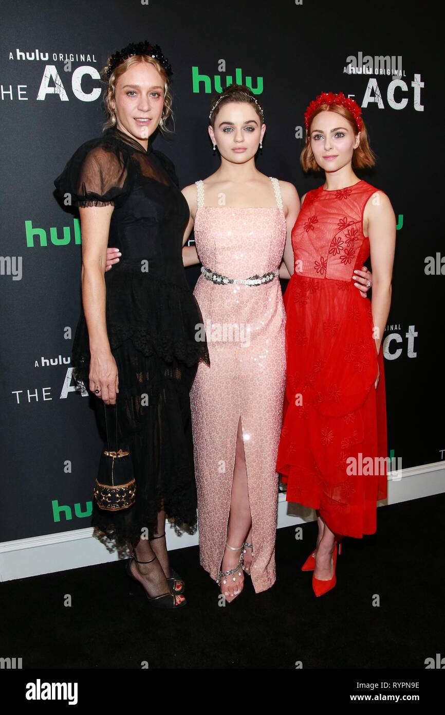 New York, NY, USA. 14th Mar, 2019. Chloe Sevigny, Joey King and ...