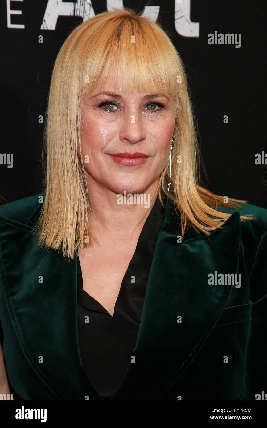 New York, NY, USA. 14th Mar, 2019. Patricia Arquette at arrivals for ...