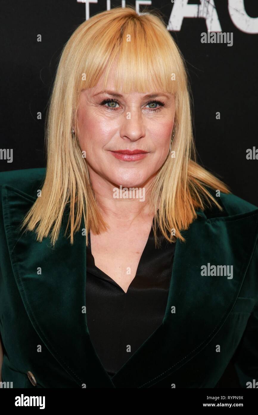 New York, NY, USA. 14th Mar, 2019. Patricia Arquette at arrivals for ...