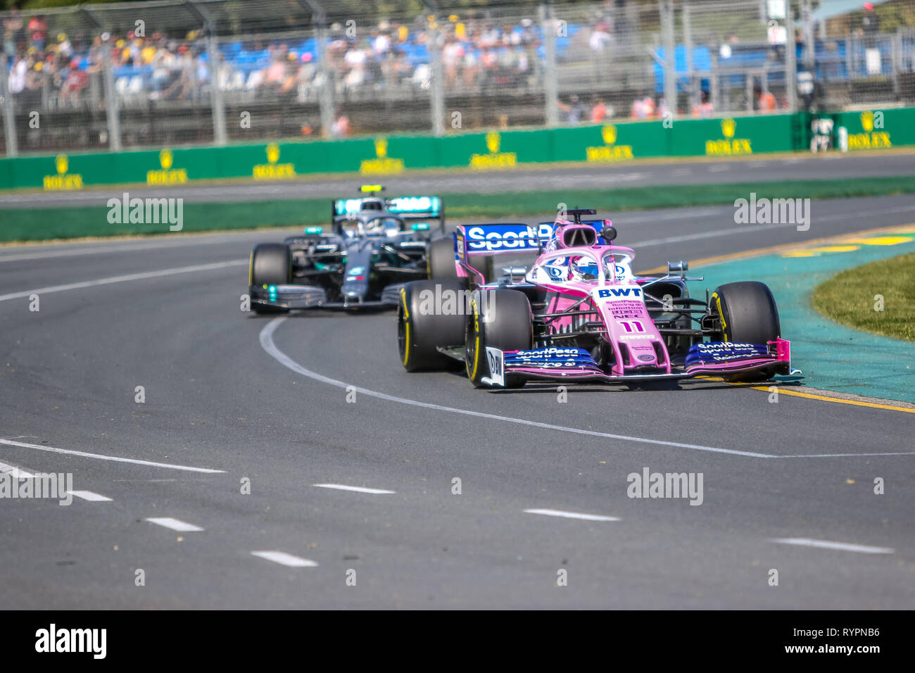 Racing point f1 team rp19 of sergio perez hi-res stock photography and ...