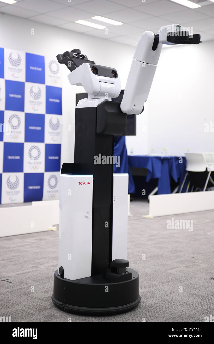 A Human Support Robot developed by Toyota is demonstrated as part of ...